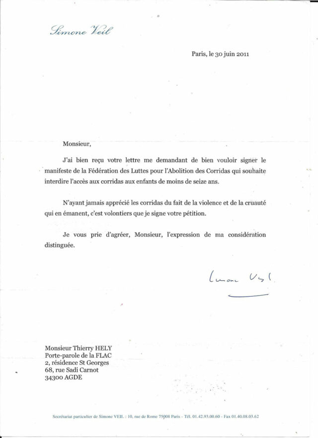 Eric Dupond-Moretti, Simone Veil et la corrida... ⋆ Savoir Animal